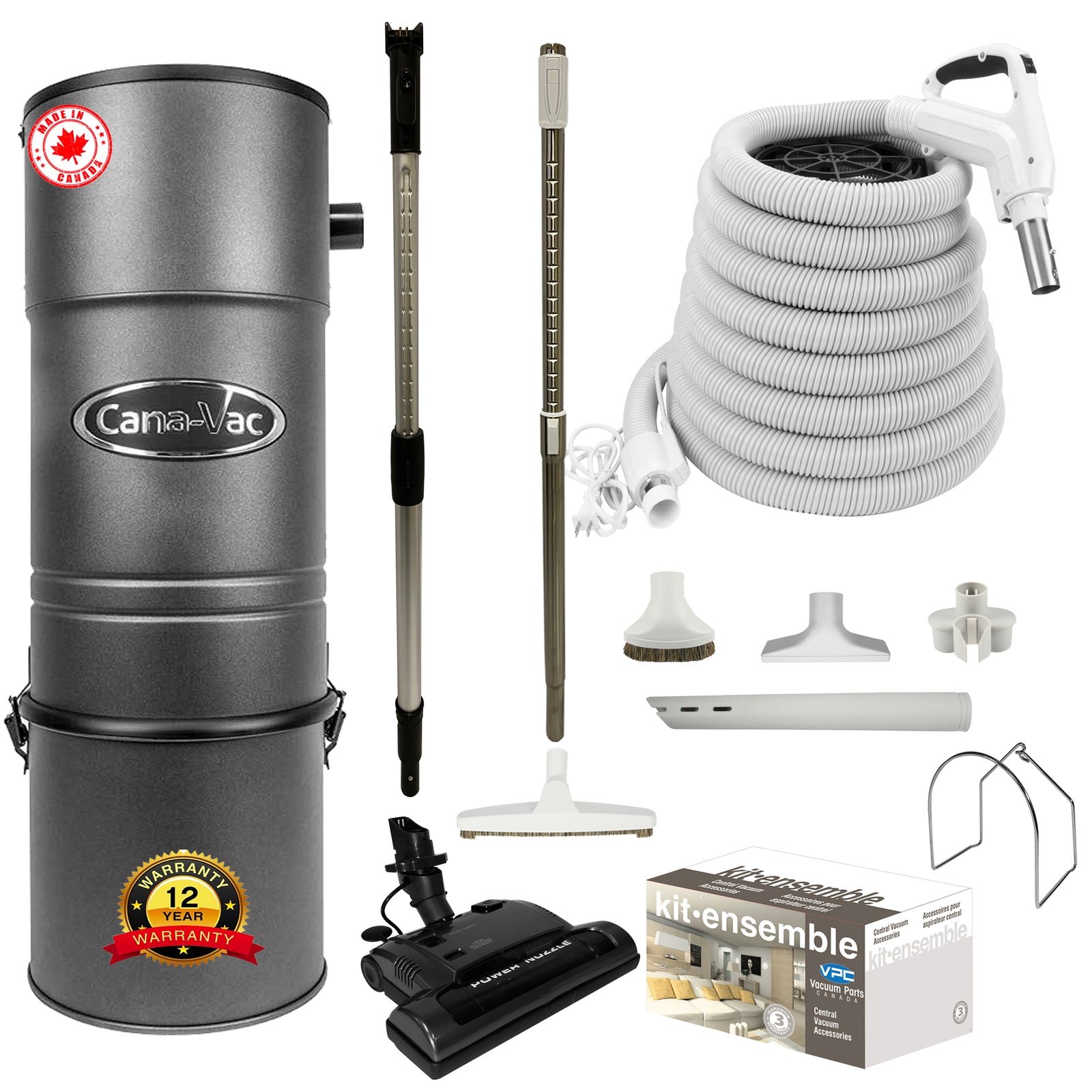 CanaVac CV787 Central Vacuum with Standard Electric Package
