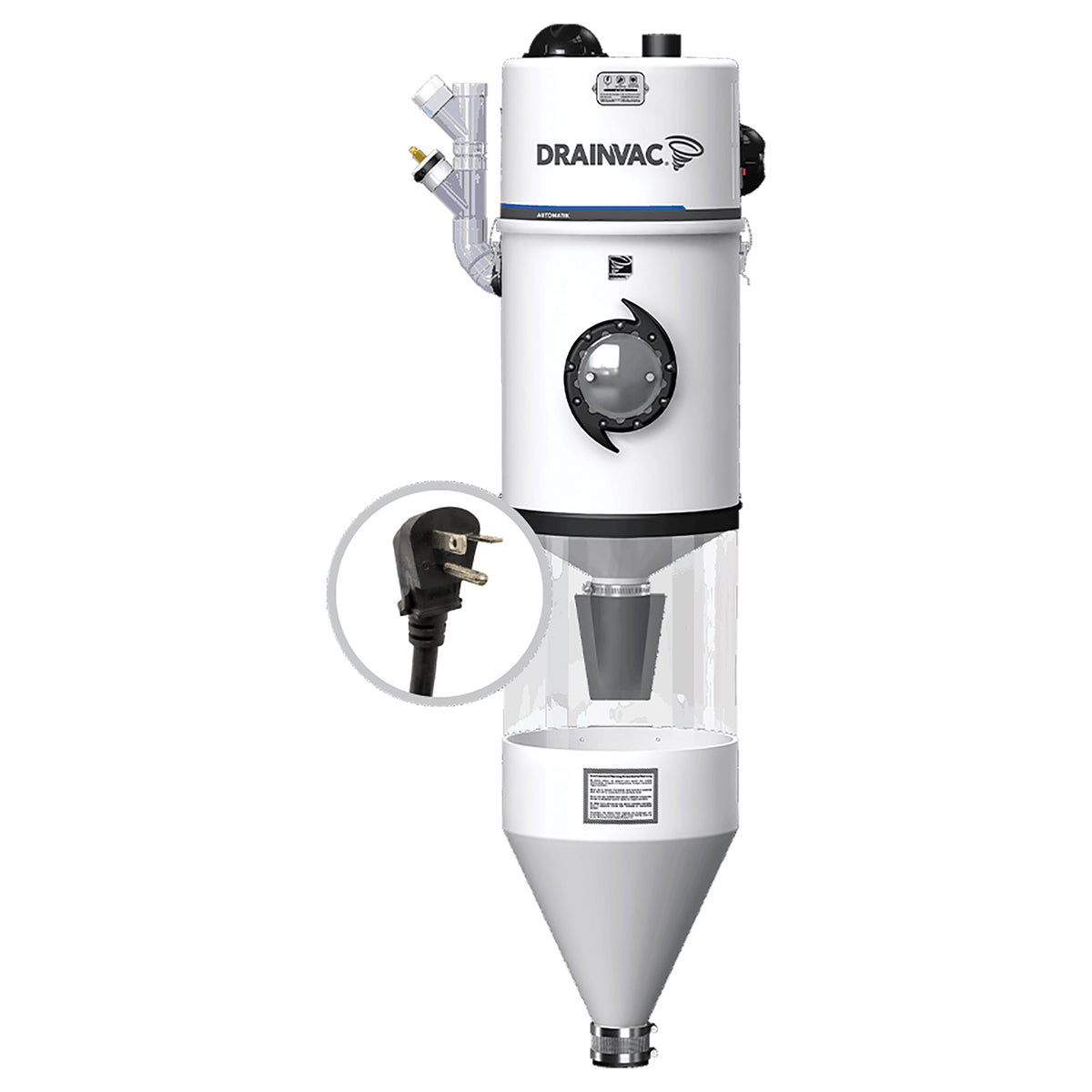 DrainVac Automatik Central Vacuum - 2x355 AW with Decanter and SEBO ET