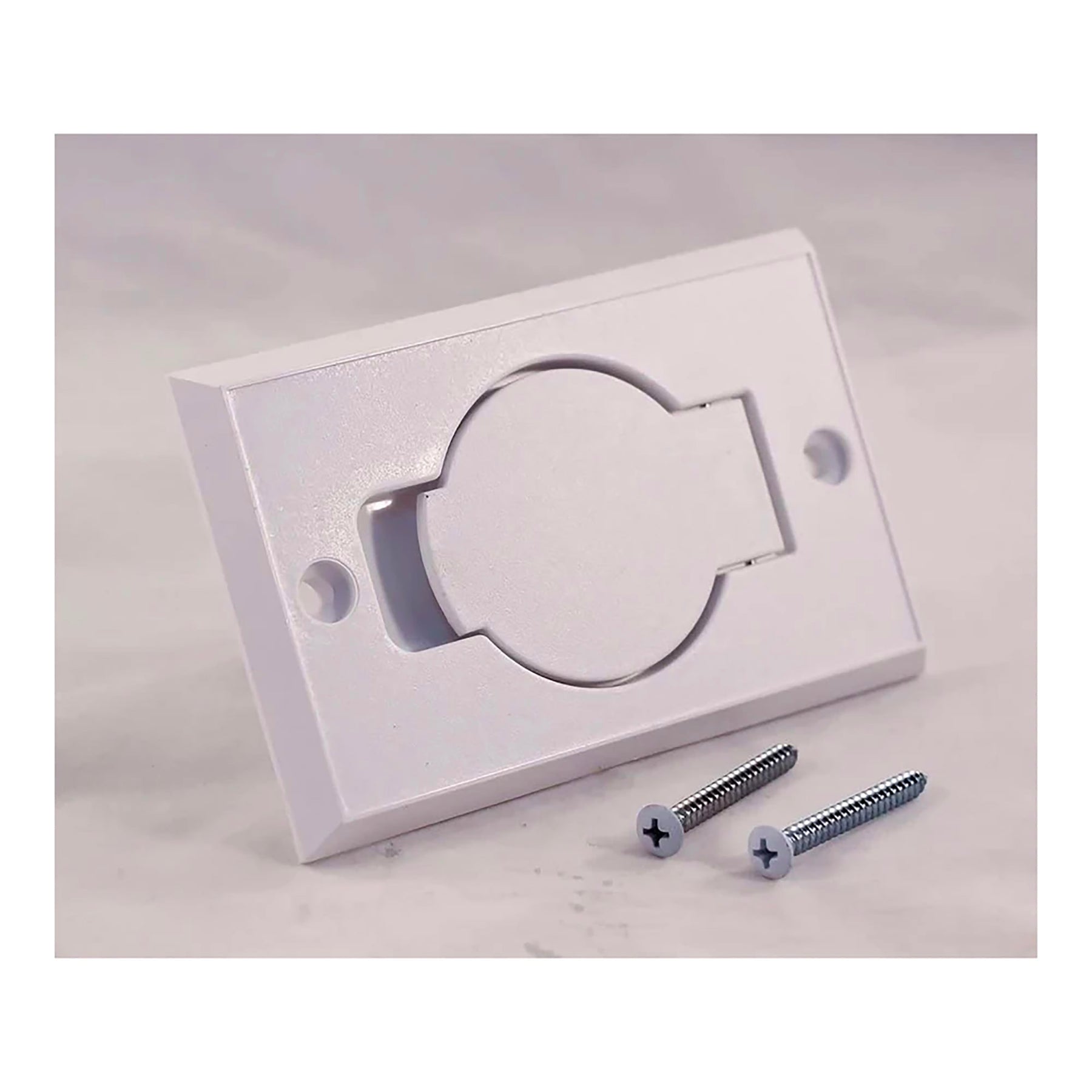 Central Vacuum Standard Inlet Valve Plate - White
