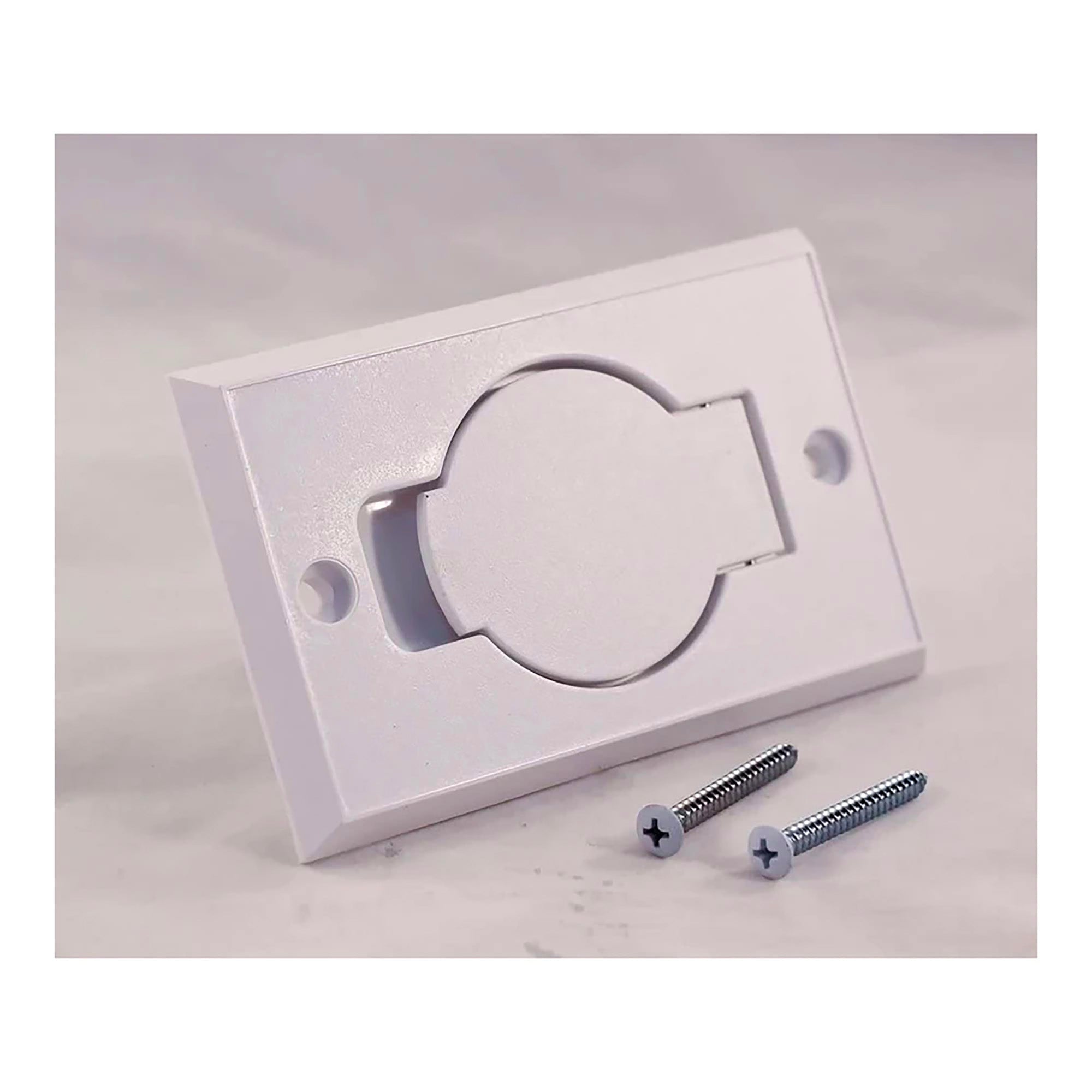 Central Vacuum Standard Inlet Valve Plate - White